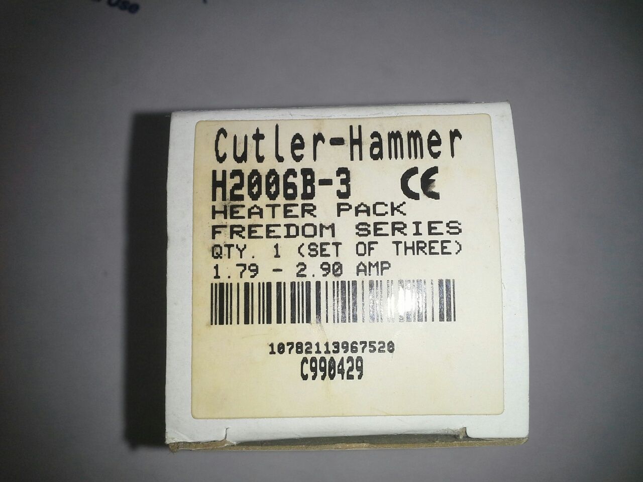 H2005B (BOX OF 3) EATON HEATER PACK FREEDOM SERIES NEW FREE SHIPPING | eBay