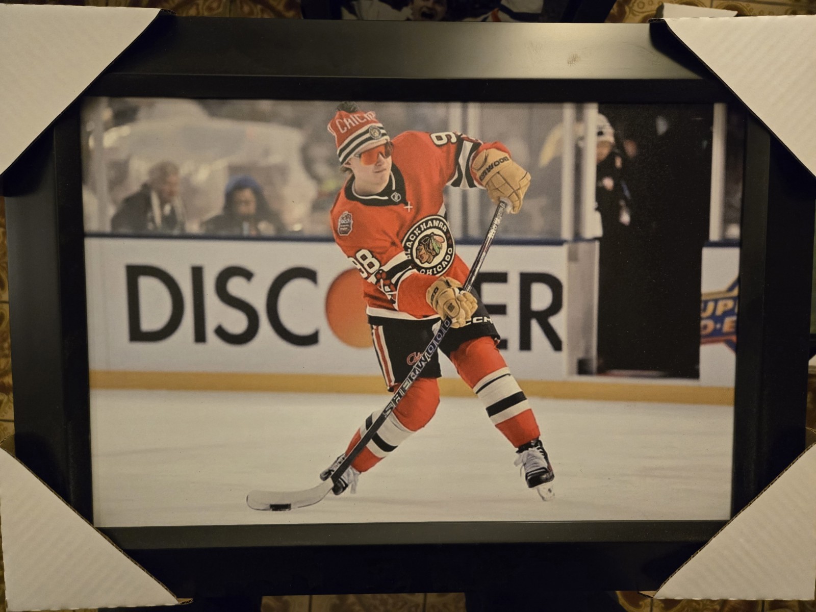 21x16 Chicago Blackhawks Connor Bedard Winter Classic Textured Print ...