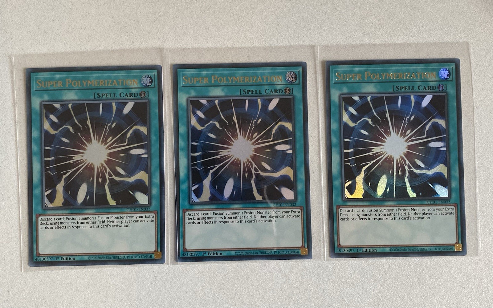 3x Super Polymerization CH01-EN033 Ultra Rare 1st Ed NM | eBay Australia
