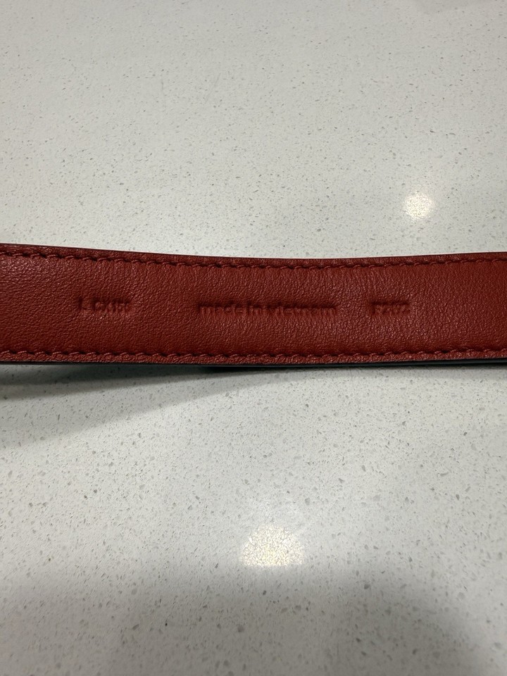 Coach Dog Collar In Walnut / Bold Red Size Large. Fits 17-21” 22”x 1 ...