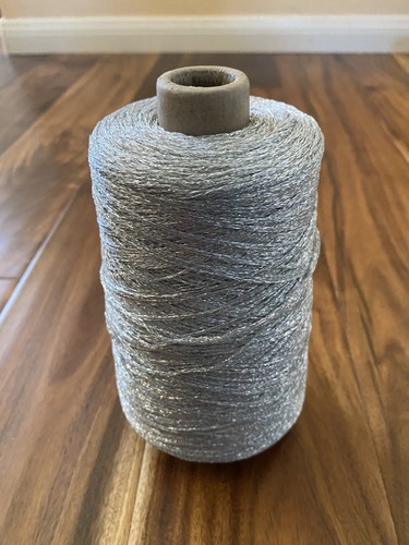 Cone Yarn Silver Glitter Thread Metallic Clothes Needlework 270g #182 ...