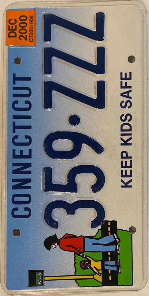 KEEP CHILDREN SAFE ZZZ license plate Triple Letter Z Child Abuse ...