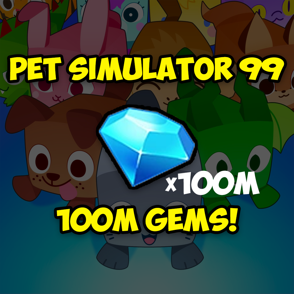 💎 Pet Simulator 99 GEMS (1M-10B) 💎 | CHEAP + FAST | Pet Simulator 99 ...