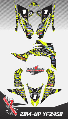 Graphics Kit Custom Printed for Yamaha YFZ450R YFZ 45R(2014-2021 ...