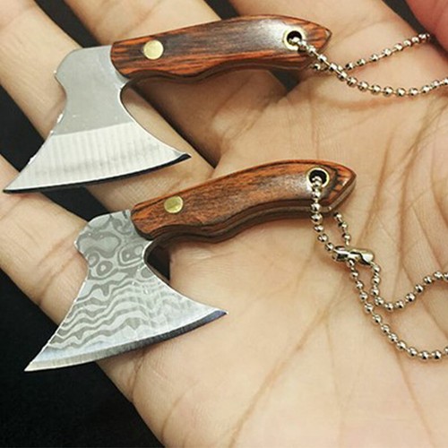 Portable Keychain Ax Blade Pocket Hatchet Blade Stainless Steel EDC ...