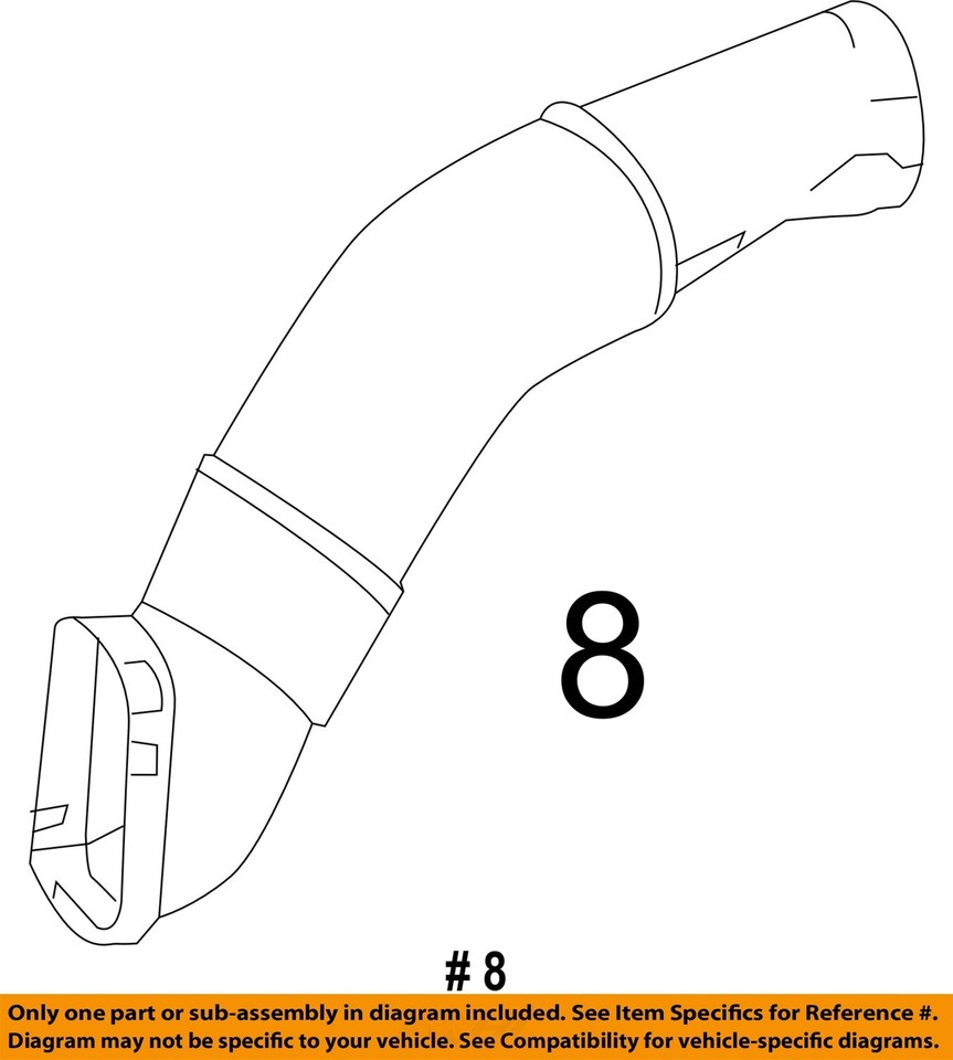 MERCEDES OEM 12-18 CLS550 Engine Air Intake-Air Inlet Duct Left ...