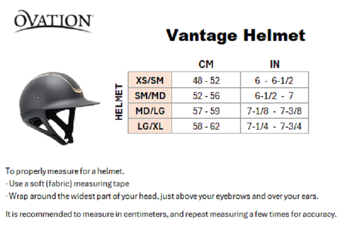 Ovation Vantage ERT Riding Helmet - Black Matte (Var. Sizes) | eBay