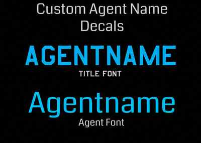 x4 Custom Resistance Ingress Agent Name Vinyl Decal Sticker Set | eBay