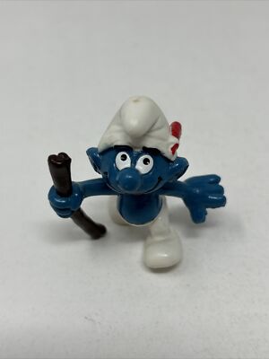 1984 Peyo The Smurfs Collectable Figure Tracker Smurf #20178 Rare | eBay