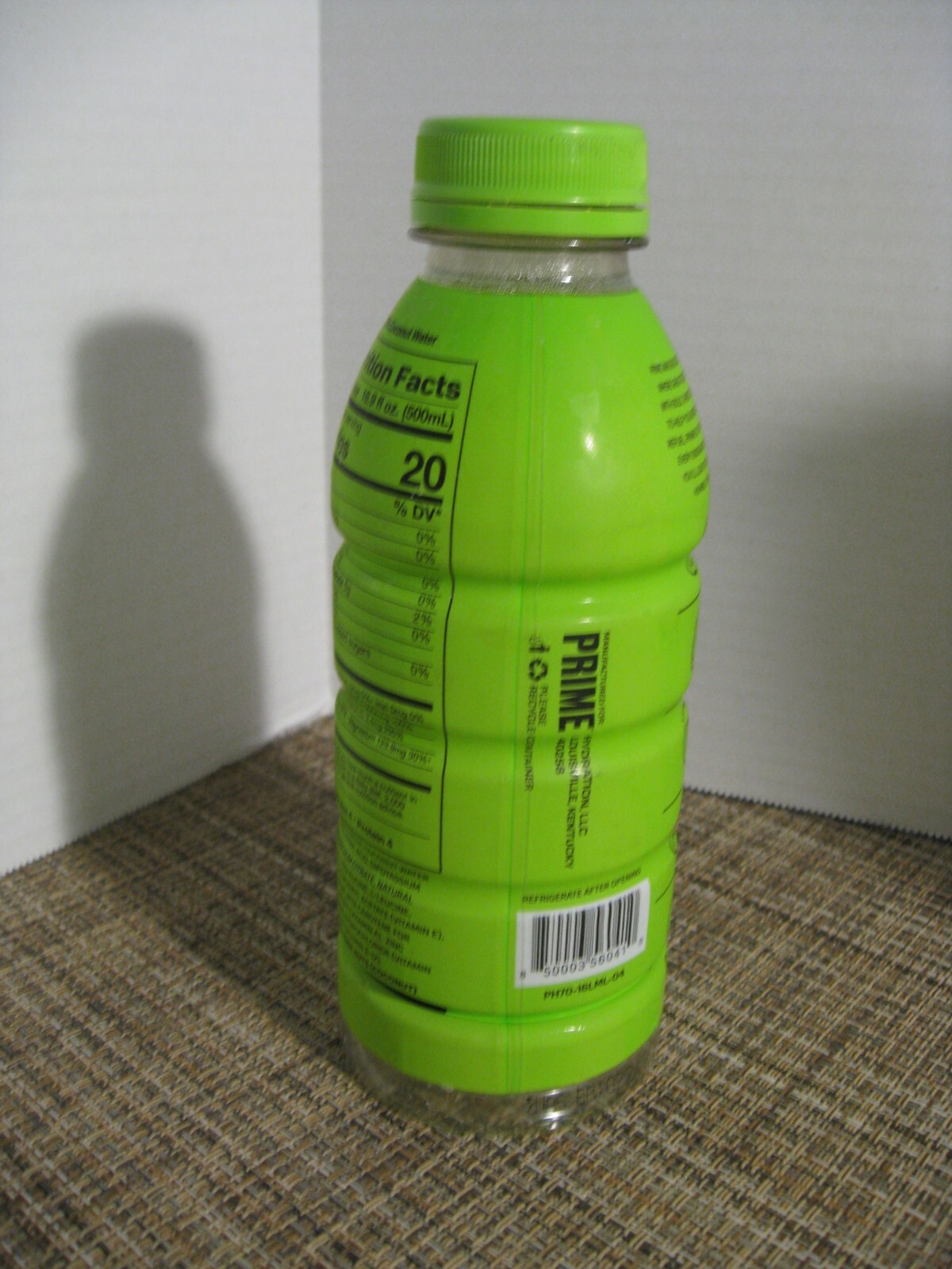 Prime Hydration Drink Beverage By Logan Paul - EMPTY Bottle - Lemon ...