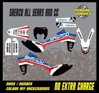 SHERCO TC FC 14 15 FULL MOTOCROSS GRAPHICS KIT-DECALS-STICKERS-STICKER ...