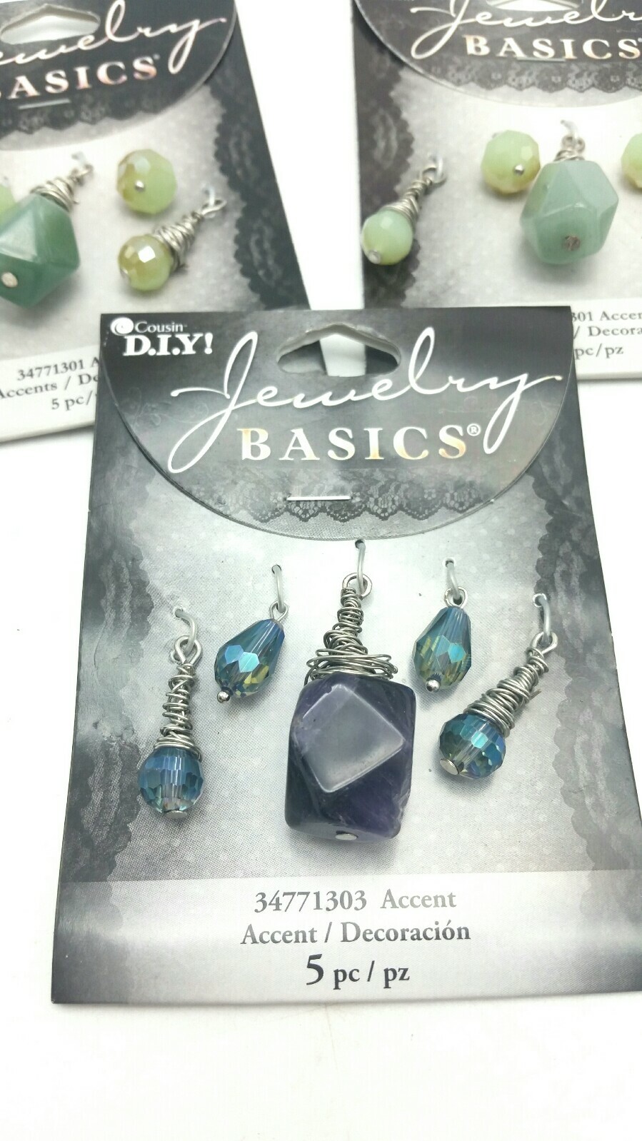 Cousin Jewelry Basics 5 pcs Gem Crystal Pendants. 12a0fs | eBay