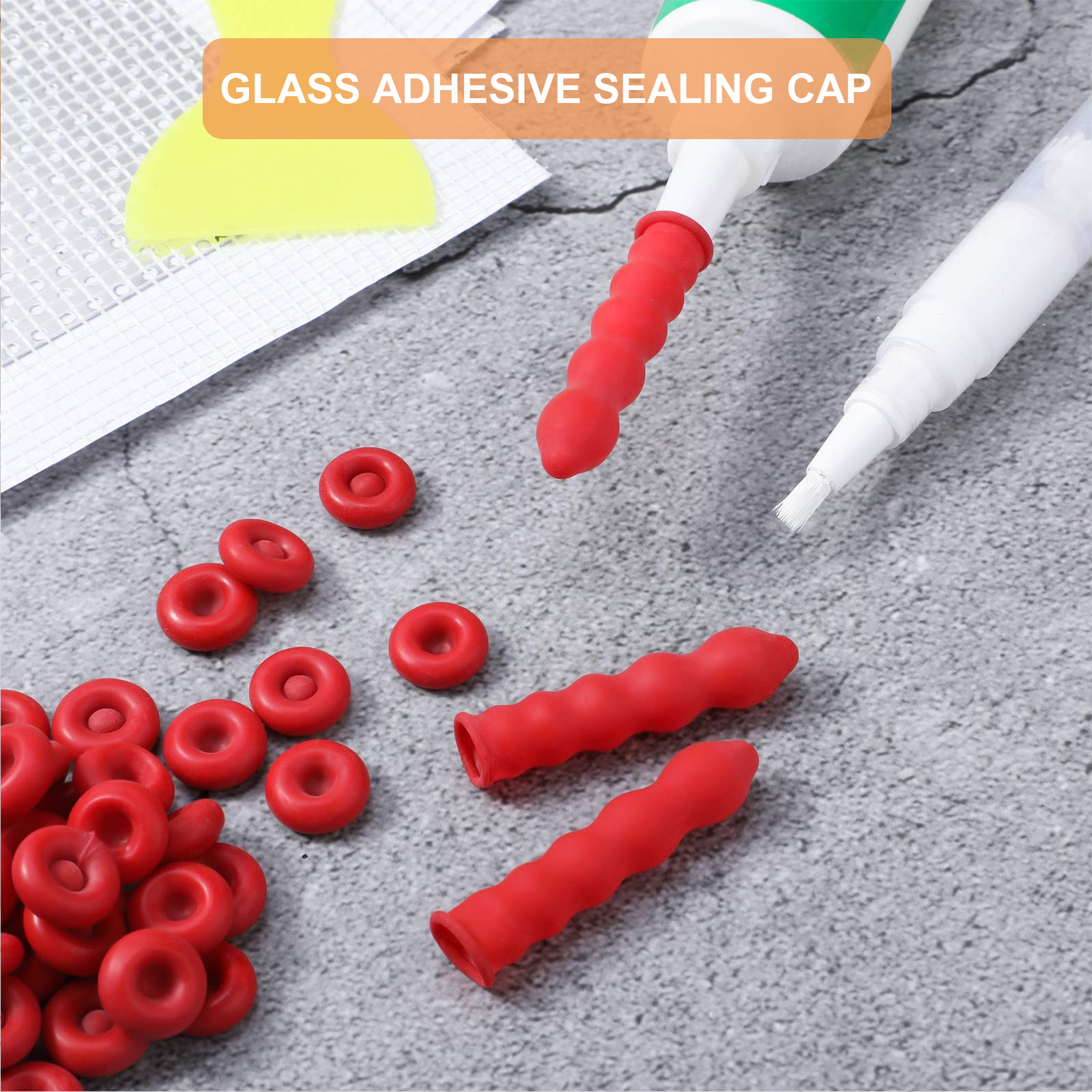 1 Pack Caulk Sealing Cover Reusable Protect Glass Glue Sealing Cover ...