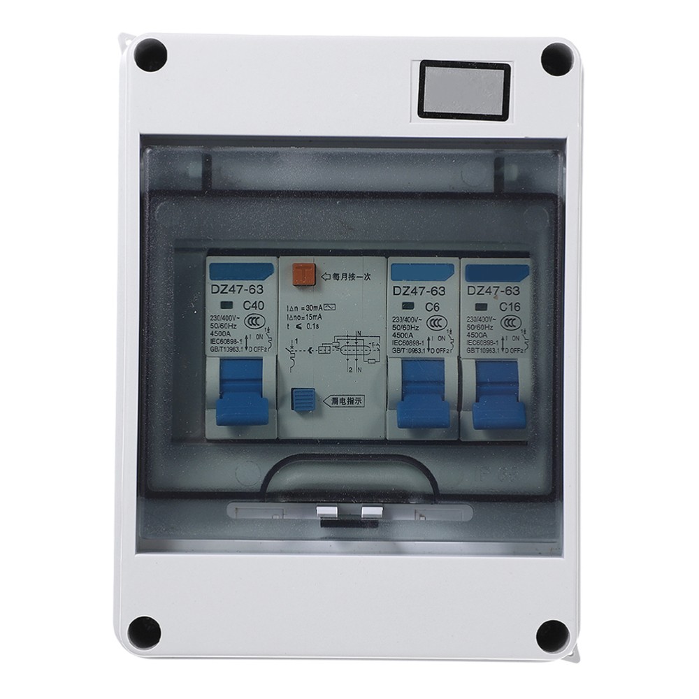 2-Way Garage Shed Camper Van Caravan Consumer Unit Fuse-Box with RCD ...