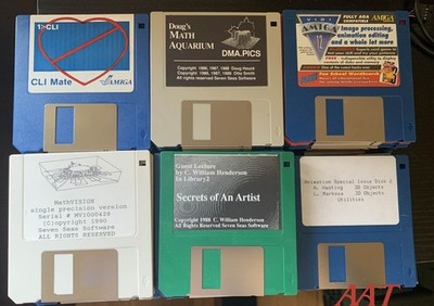 Commodore Amiga Games, Utilities, Programs 3.5" Floppy Disk Lot of 140 ...