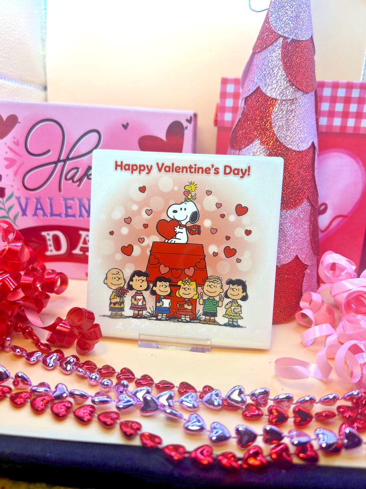 Valentine's Day Snoopy Charlie Brown Ceramic Shelf/Desk You Pick Style ...