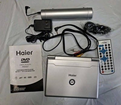 Haier Portable DVD Player 7 in LCD TFT Screen PDVD770 w Accessories ...