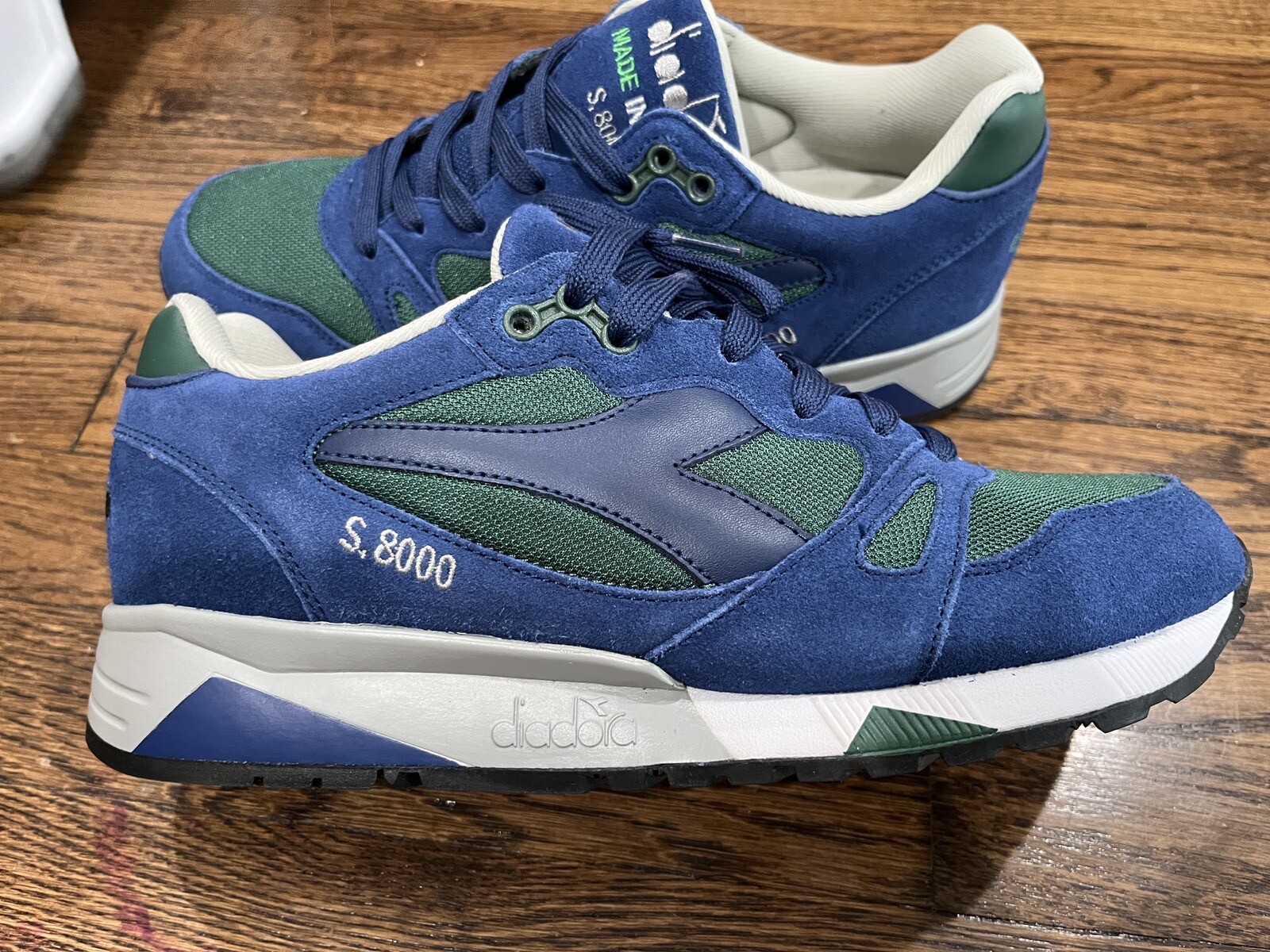 NWT Diadora S.8000 Lifestyle S8000 Blue Green Sneakers Shoes US Men's 9 ...