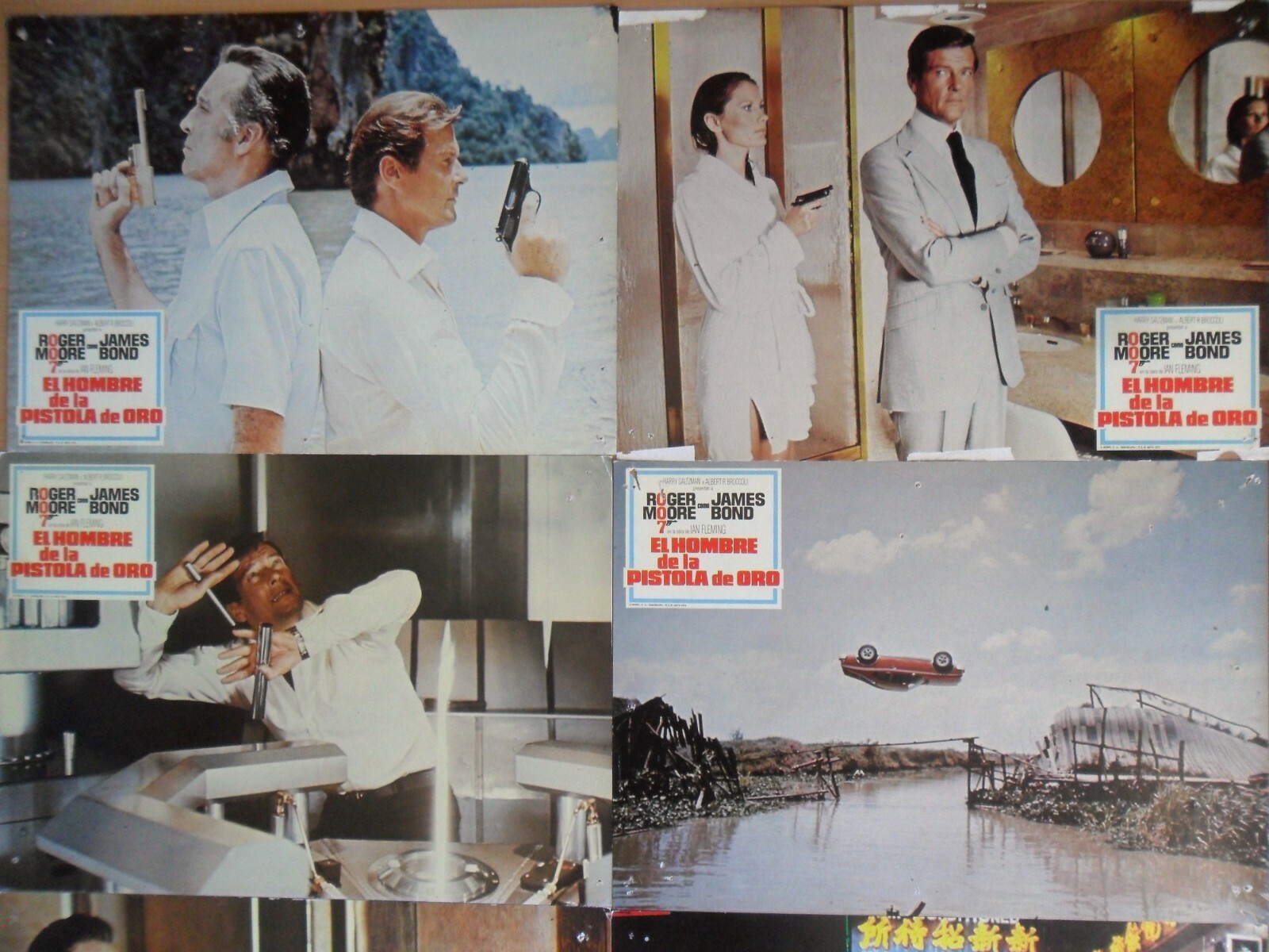 Man with the Golden Gun ORIGINAL '74 LOBBY CARD SET James Bond 007 Roger Moore b | eBay