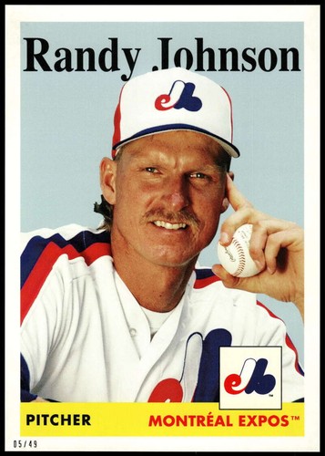 Randy Johnson 2019 Topps Archives 5x7 #87 5/49 Expos | eBay