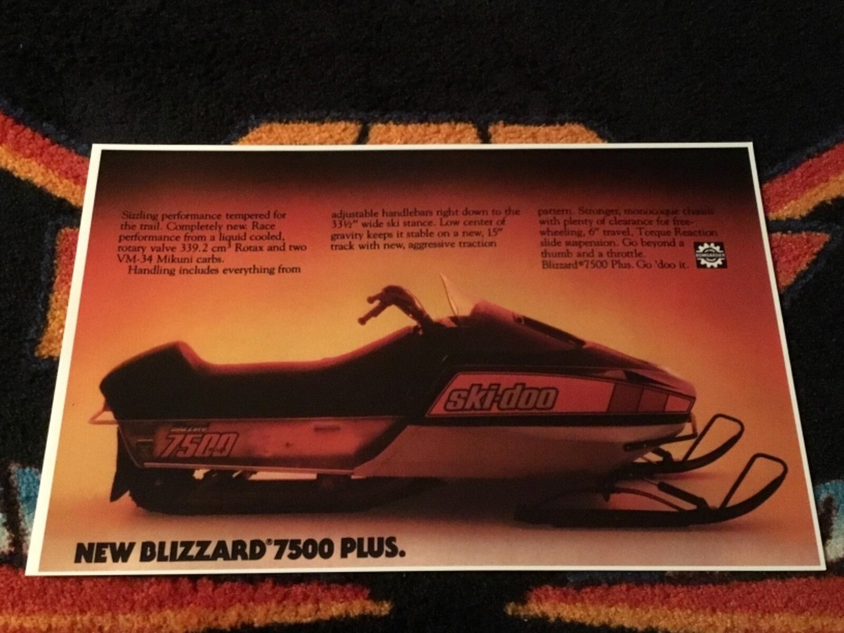 1980 Ski Doo Snowmobiles Ski Doo Blizzard 5500 Snowmobile | Vintage