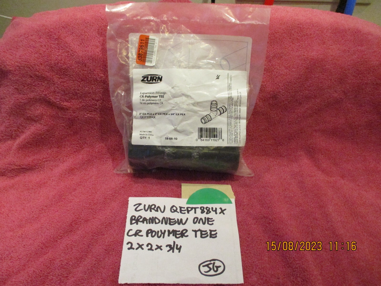 ZURN QEPT884X BRAND NEW ONE CR POLYMER TEE 2X2X3/4 FREE SHIPPING | eBay