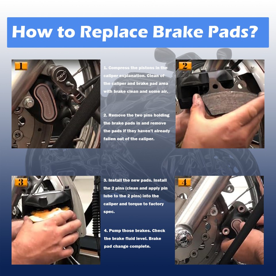 FZ6R Rear Brake Pads for Yamaha FZ8 FZ07 FZ09 FZ10 2009-2014 2015 2016 ...