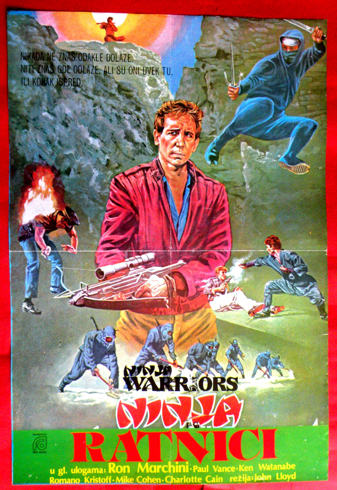 NINJA WARRIORS 1985 RONALD MARCHINI ROMANO KRISTOFF J. LLOYD EXYU MOVIE ...