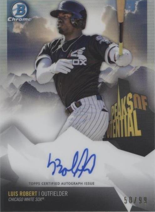 2018 Bowman Chrome - Peaks of Potential Luis Robert #PPA-LR Autographs ...