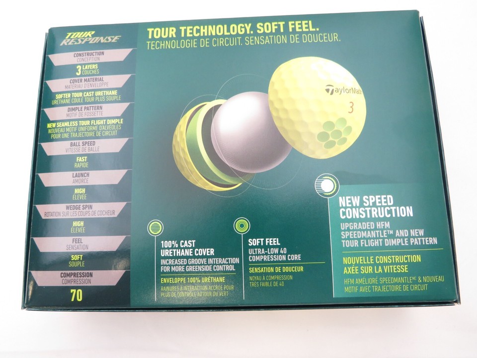 6 Dozen New TaylorMade Golf Tour Response Yellow Golf Balls 72 | eBay
