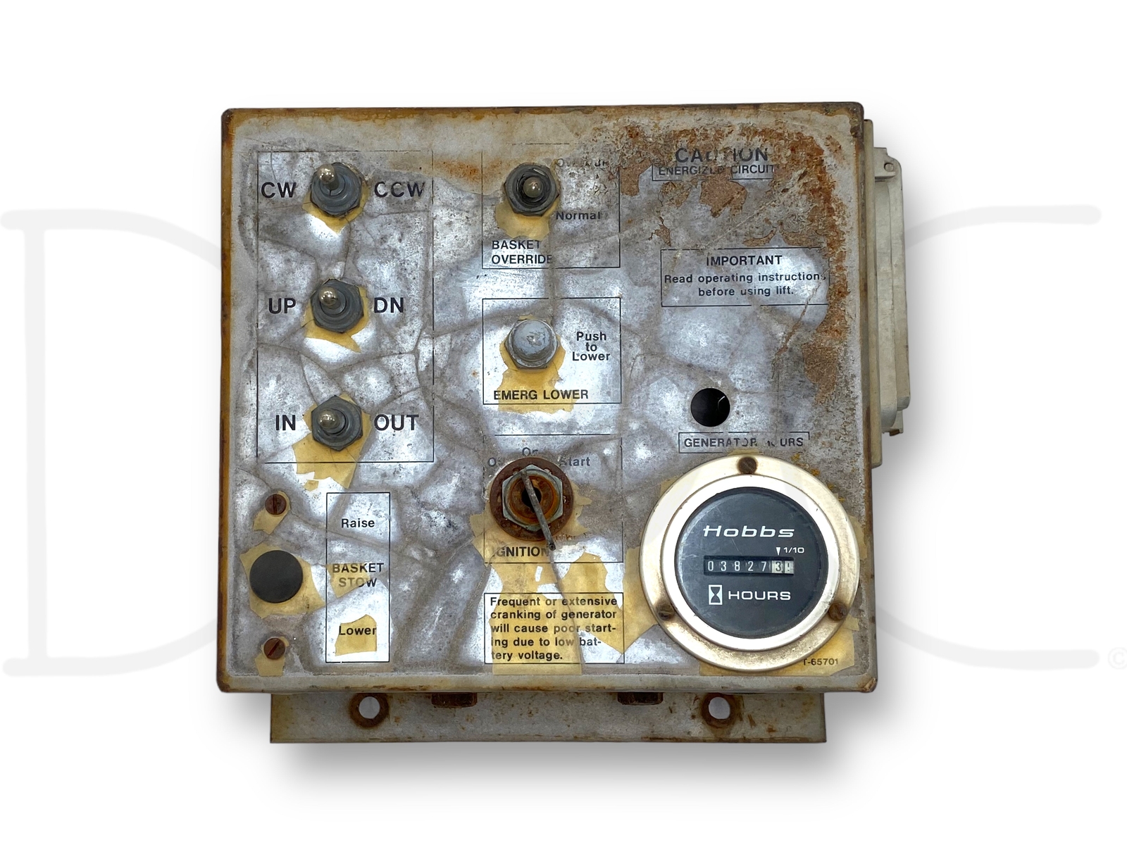 Telsta Bucket Truck Lower Basket Control Panel / Generator Controls | eBay
