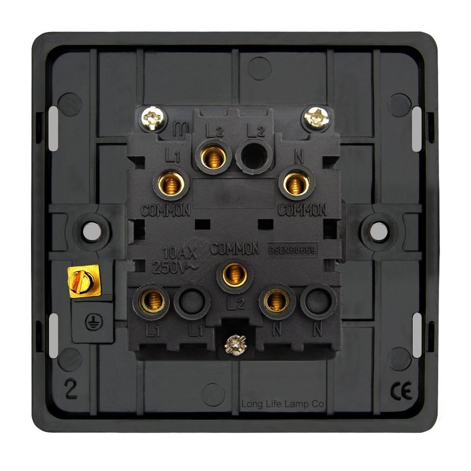 MegaSocket Screwless Slim Flatplate Light Socket & Switches BRUSHED ...