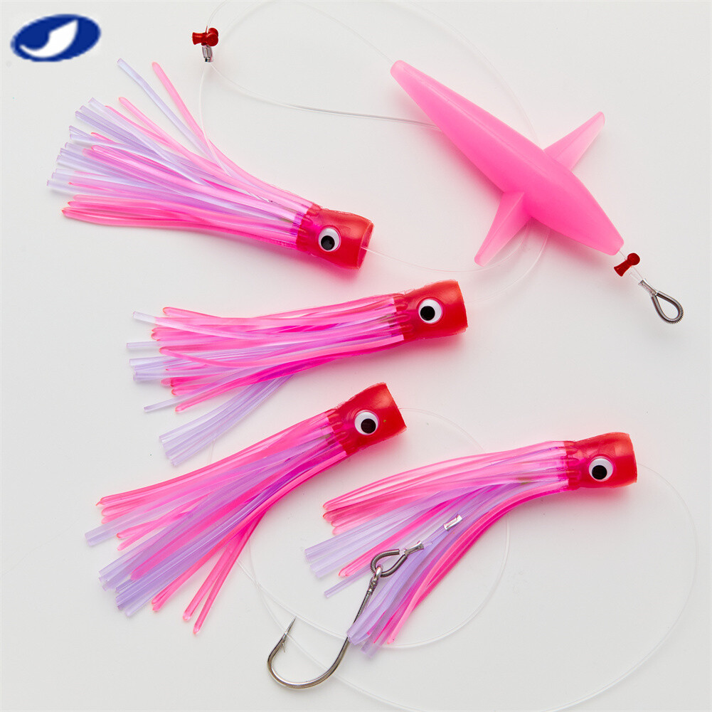 Chugger Daisy Chain Rigged Trolling Lure Saltwater Fishing Lure Bag ...
