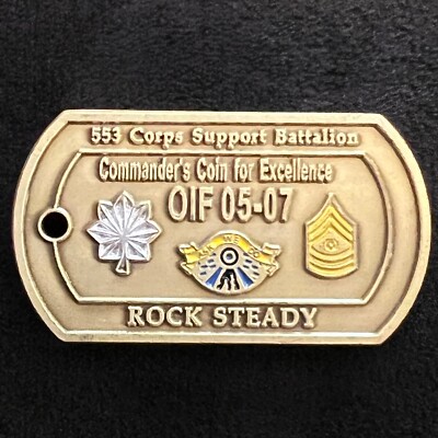 553 Corps Support Battalion Commanders Challenge Coin | eBay