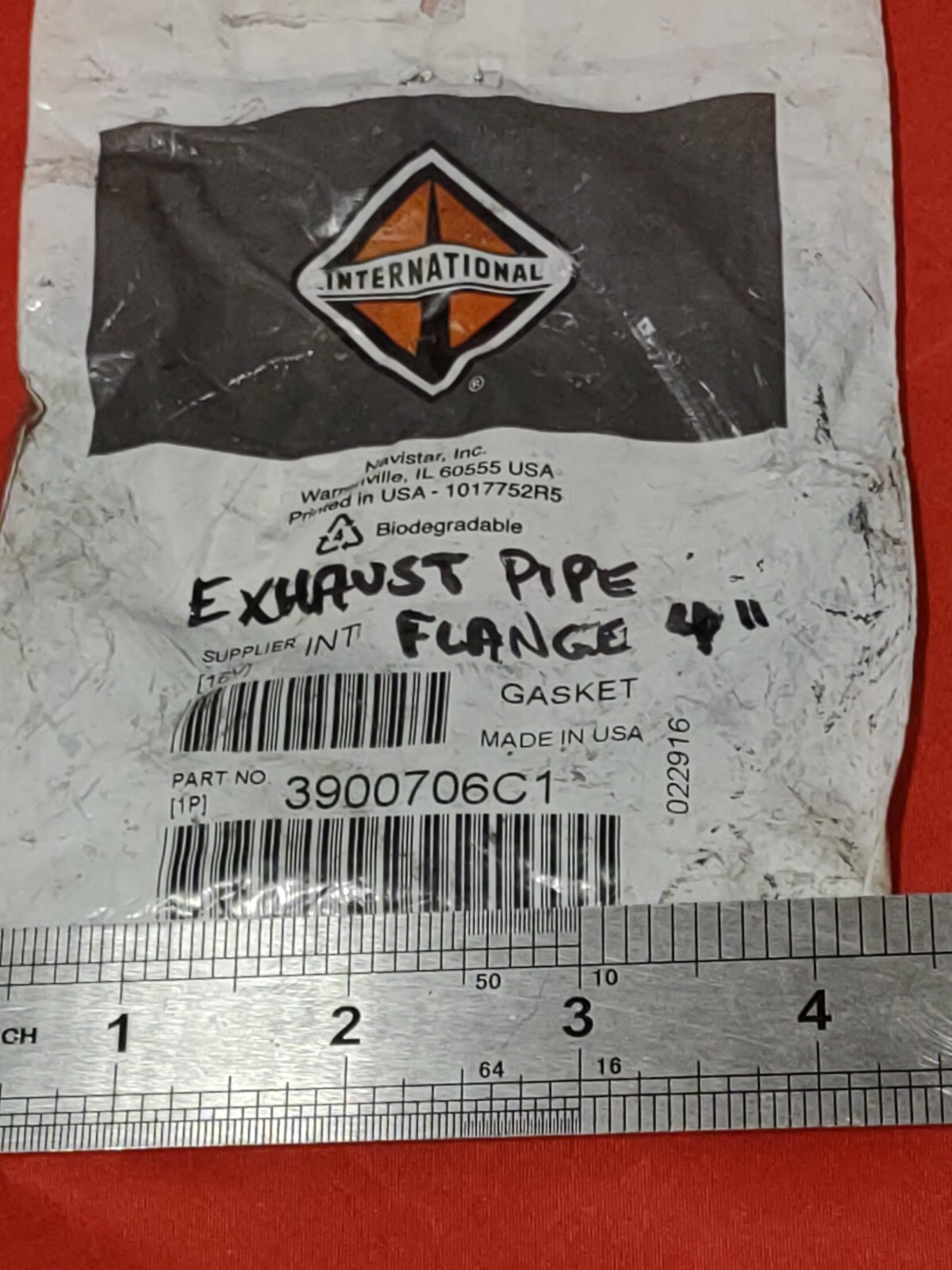 NEW NAVISTAR INTERNATIONAL 3900706C1 EXHAUST PIPE FLANGE GASKET 4 ...