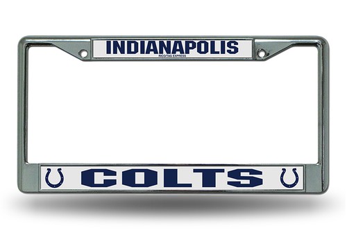 NFL Indianapolis Colts, Metal License Plate Frame (Chrome) | eBay