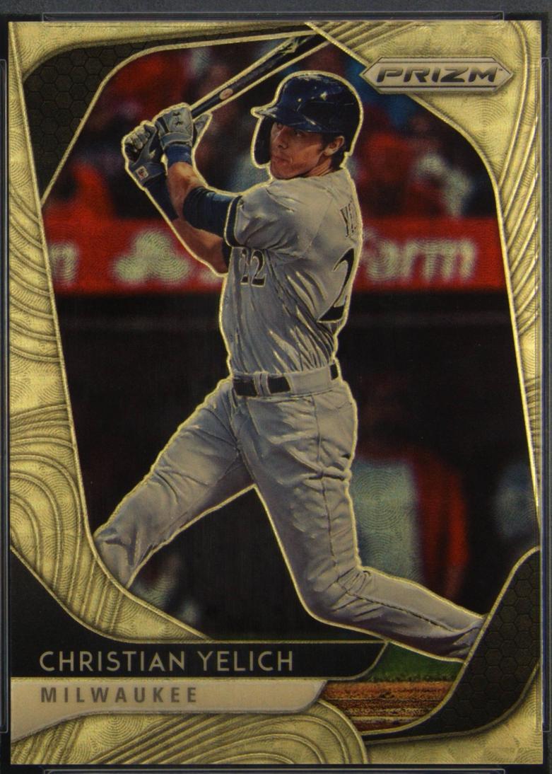 2020 Panini Prizm - Tier II Christian Yelich #131 Gold Vinyl Prizm /1 ...