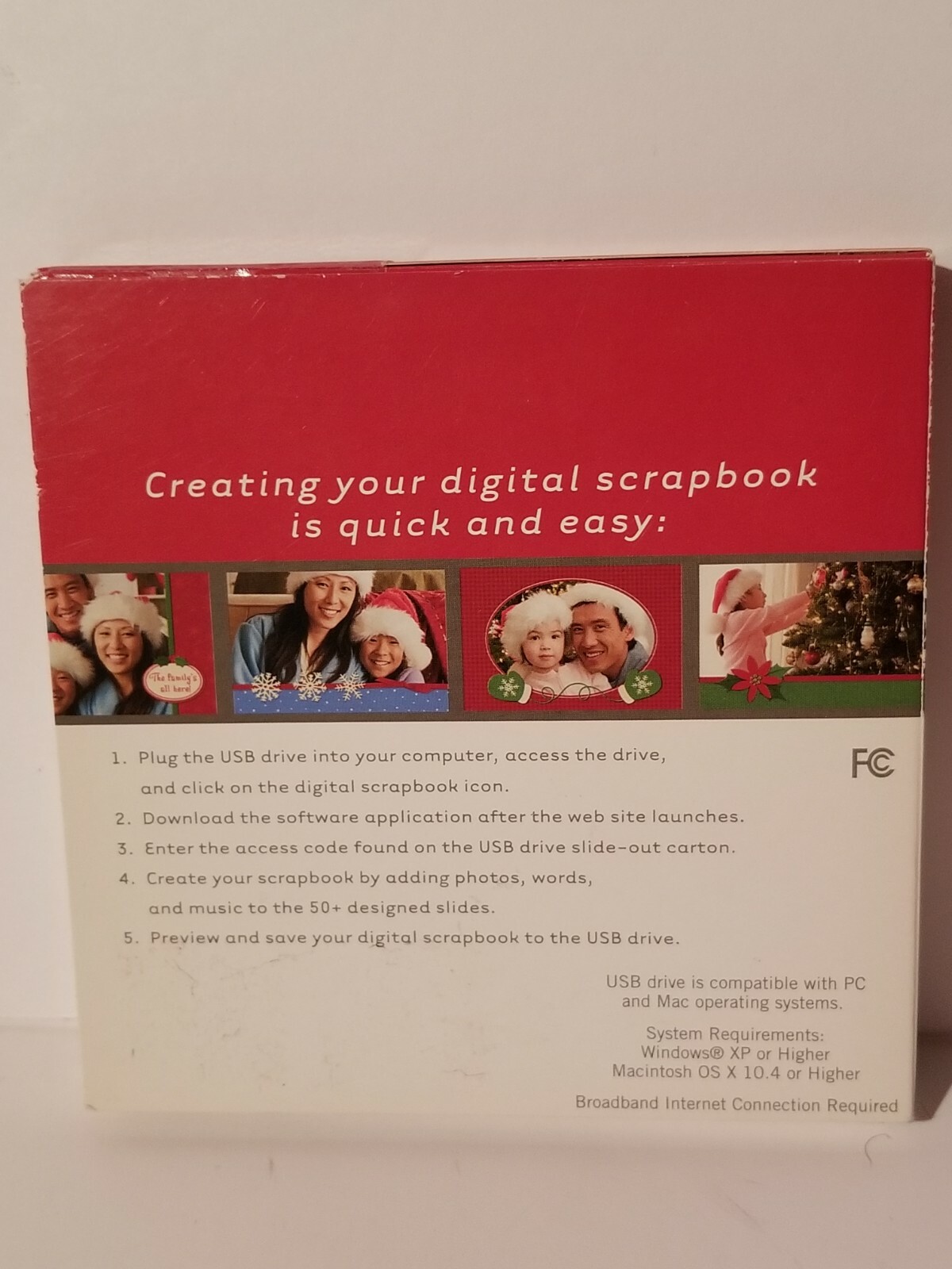 Hallmark Digital Scrapbook Holiday USB Drive Design with Photos Words ...