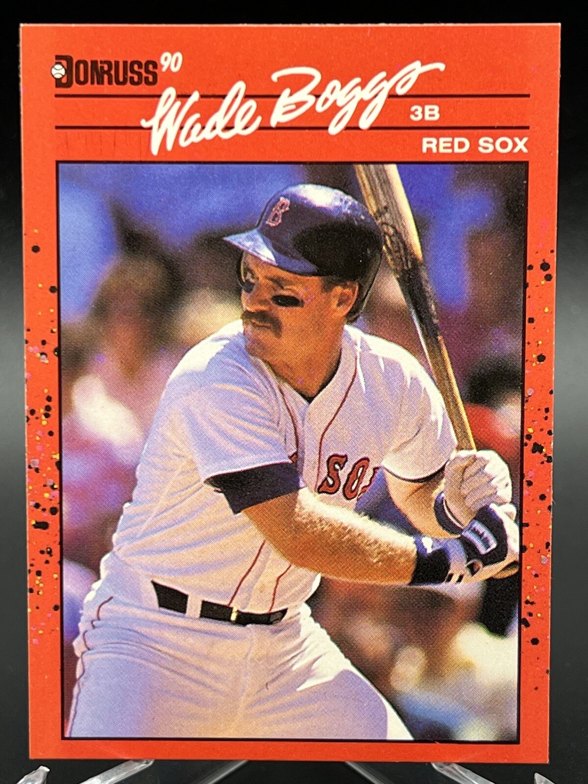 1990 Donruss Wade Boggs Error Card #68 No Dot after and white halo | eBay