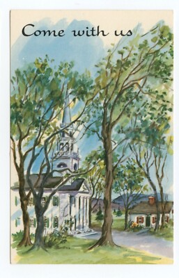 Church Invitation / Sunday School / Rally Day Religious Postcard | eBay