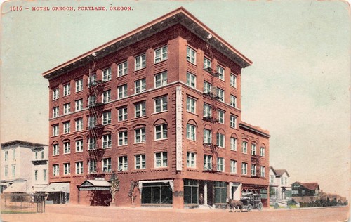 Portland OR Oregon Hotel Downtown Early 1900s Emma Lester WI Vtg ...
