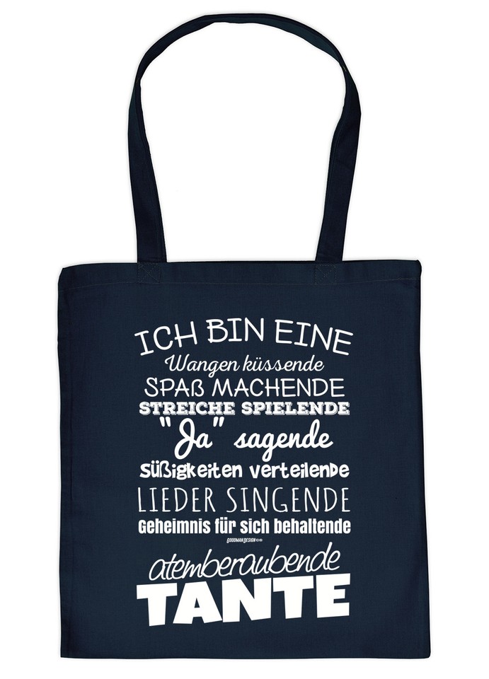 Tante Sprüche Tasche - Geburtstag Geschenk Tante - Geschenktasche ...
