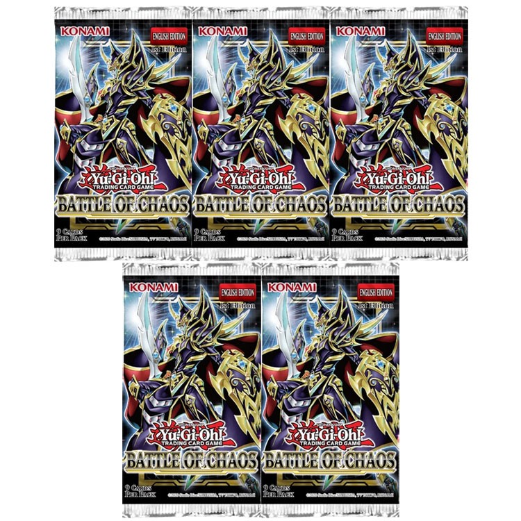 Yu-Gi-Oh Cards - Battle of Chaos - Booster PACKS (5 Pack Lot) - New ...