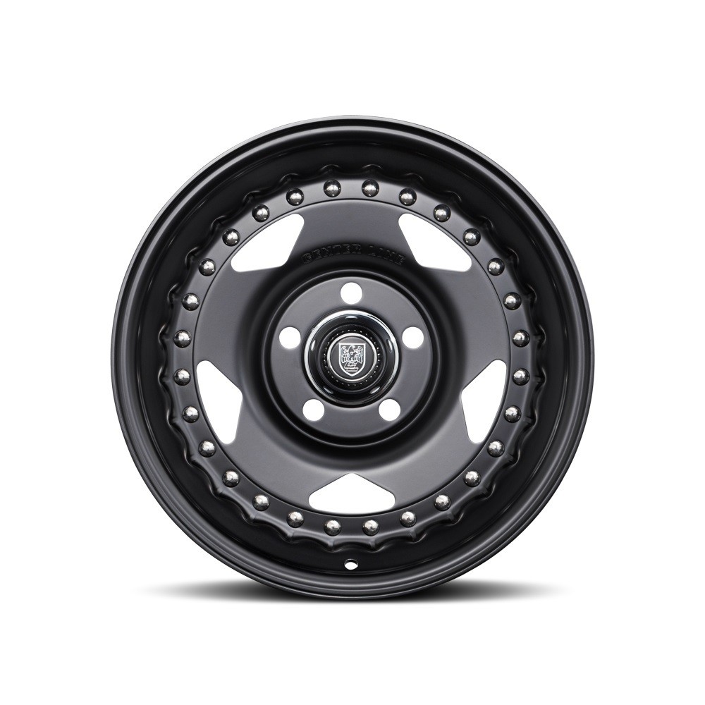 15" Center Line Convo Pro 2.0 Satin Black Center & Black Lip 15x7 5x4 ...