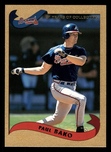 Paul Bako Atlanta Braves 2002 Topps Gold #91 SN /2002 | eBay