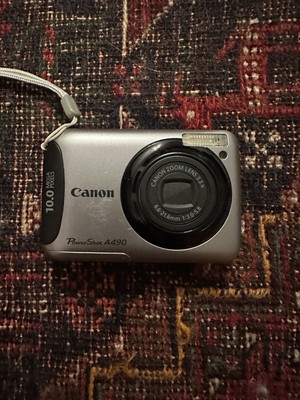 Canon PowerShot A490 10.0MP Digital Camera - Silver 13803120059| eBay