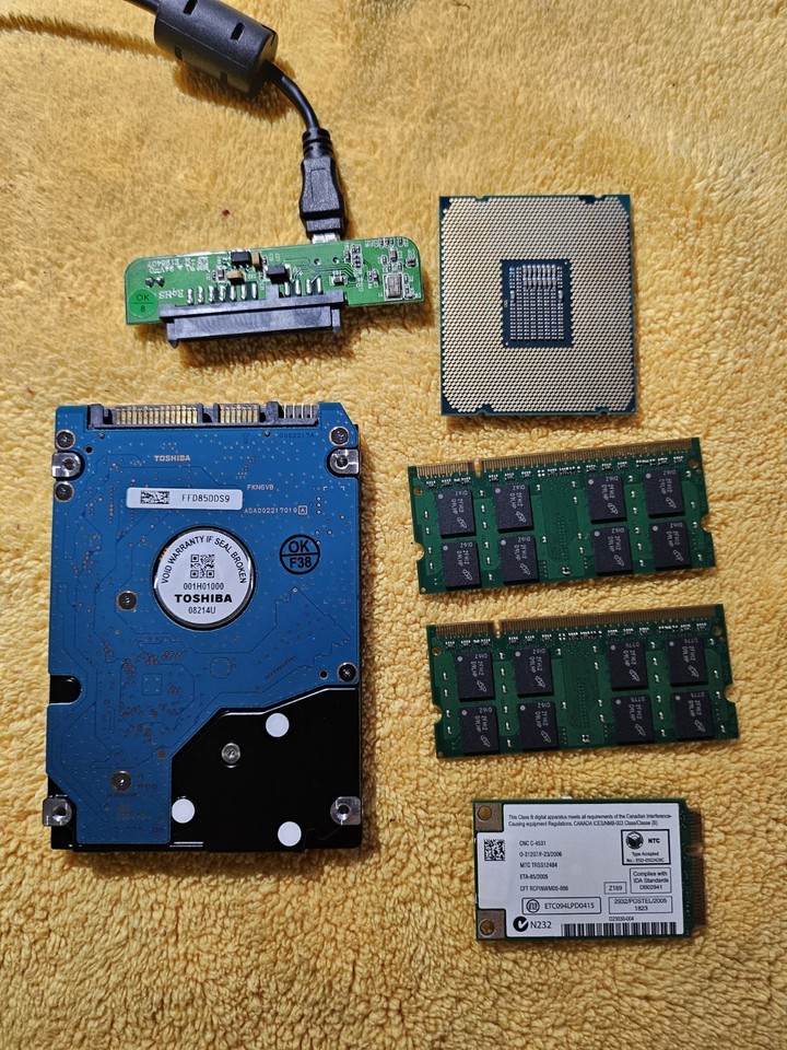 Various Computer Parts, CPU, Memory, Storage, WiFi. Used - Good | eBay