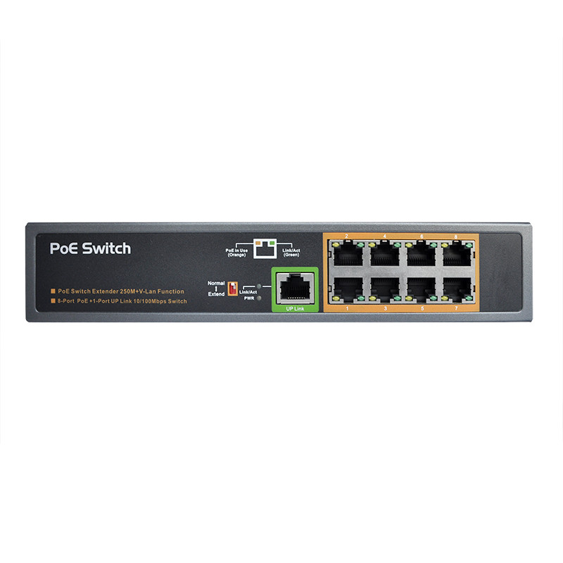 8CH 9Port 150W POE Power Over Ethernet Switch/Hub For IP Camera system ...