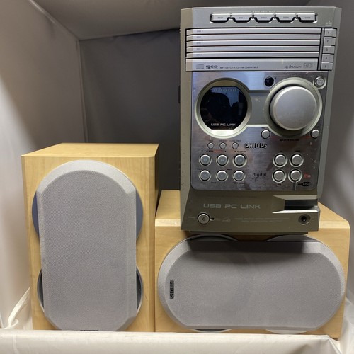 Philips MCM530/37 5 Disc CD Changer Micro Stereo System W/Speakers (No ...