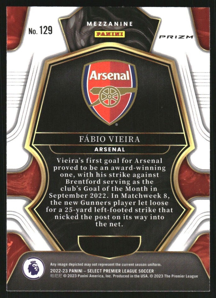 2022-23 Select English Premier League Multi-Color #129 Fabio Vieira | eBay